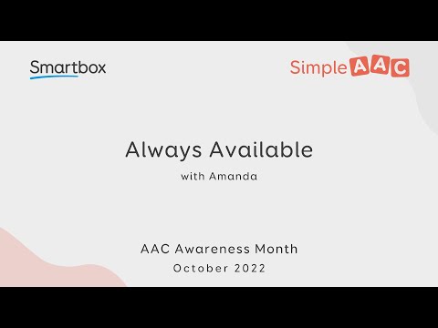 Simple AAC 'Available' with Amanda