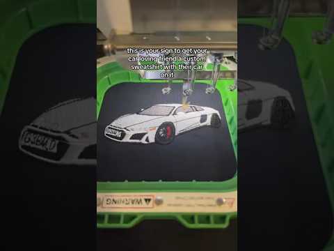 The Perfect Combo: MaggieFrame and HoopTalent for white car hoodies Embroidery on Janome mb7 machine
