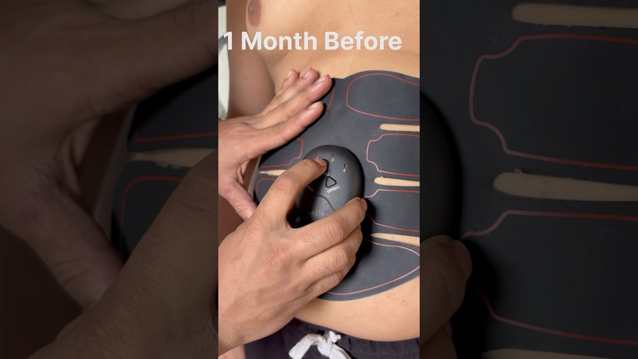 Abs Stimulator 1 month transformation 🔥💪#shorts #motivation
