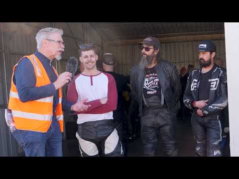 Meet HMRAV handshift race crew downunder. Brian, Jack, Mick & Clint with his 1939 Indian Sport Scout