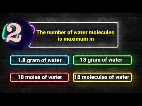 The number of water molecules is maximum in | mdcat ikoo mcqs| #drikoo #mdcatikoomcqs #ikoomcqstrick