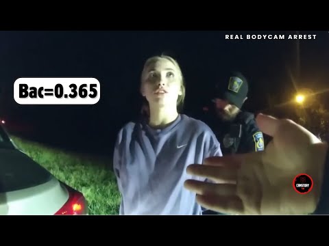 Drunk Woman Pulled Over for Speeding 82 MPH | Bodycam Arrest Caught On Camera