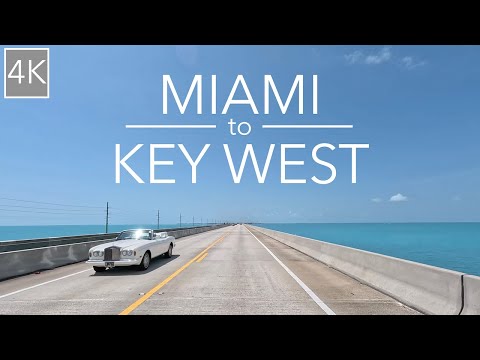 Miami to Key West Florida Scenic Drive 4K - Driving Overseas Highway through the Florida Keys