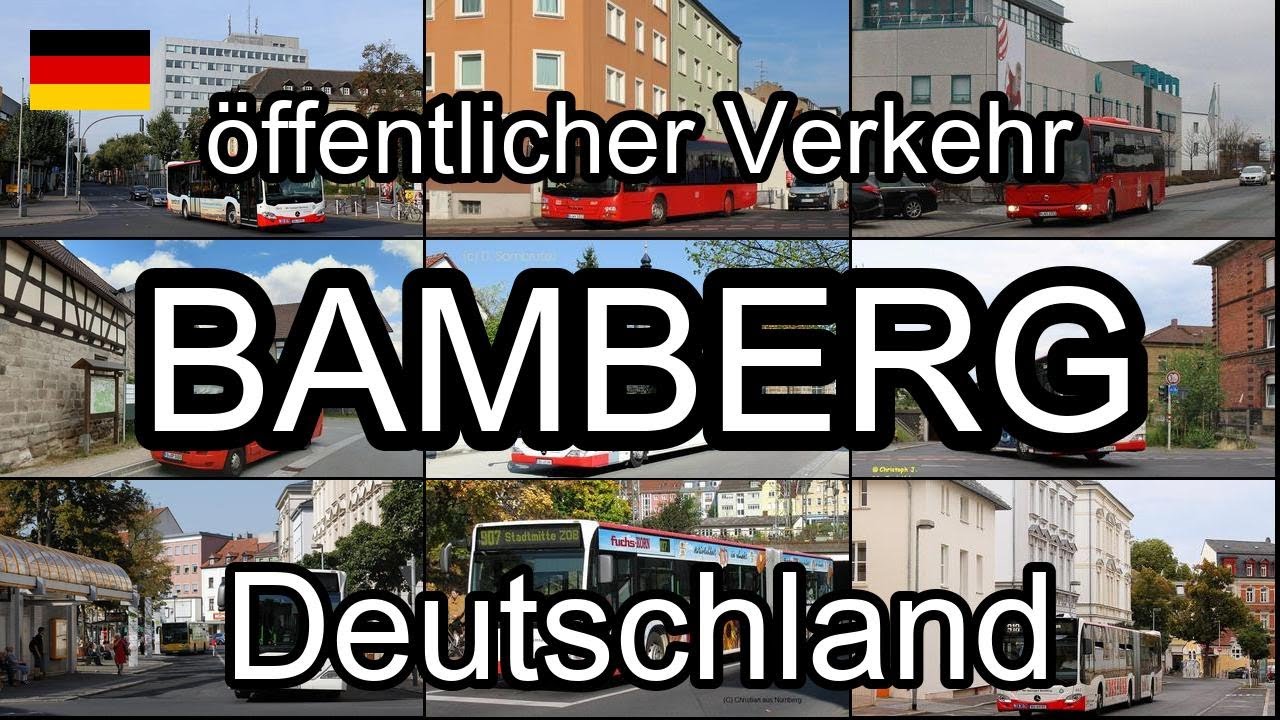 Bamberg, Deutschland. öffentlicher Verkehr