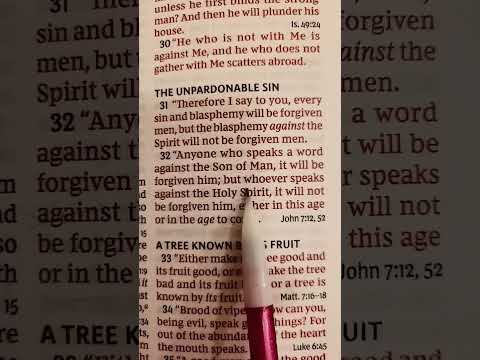 The Unforgivable Sin #bible #god #jesus #holyspirit #christ #christianity