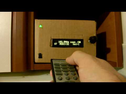 FM radio prototype: Si4703 RDS OLED