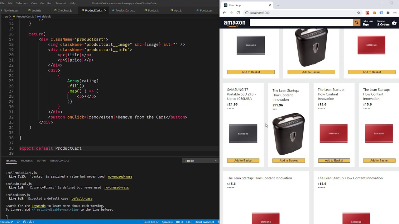 Create an Ecommerce Site with React # Part 10