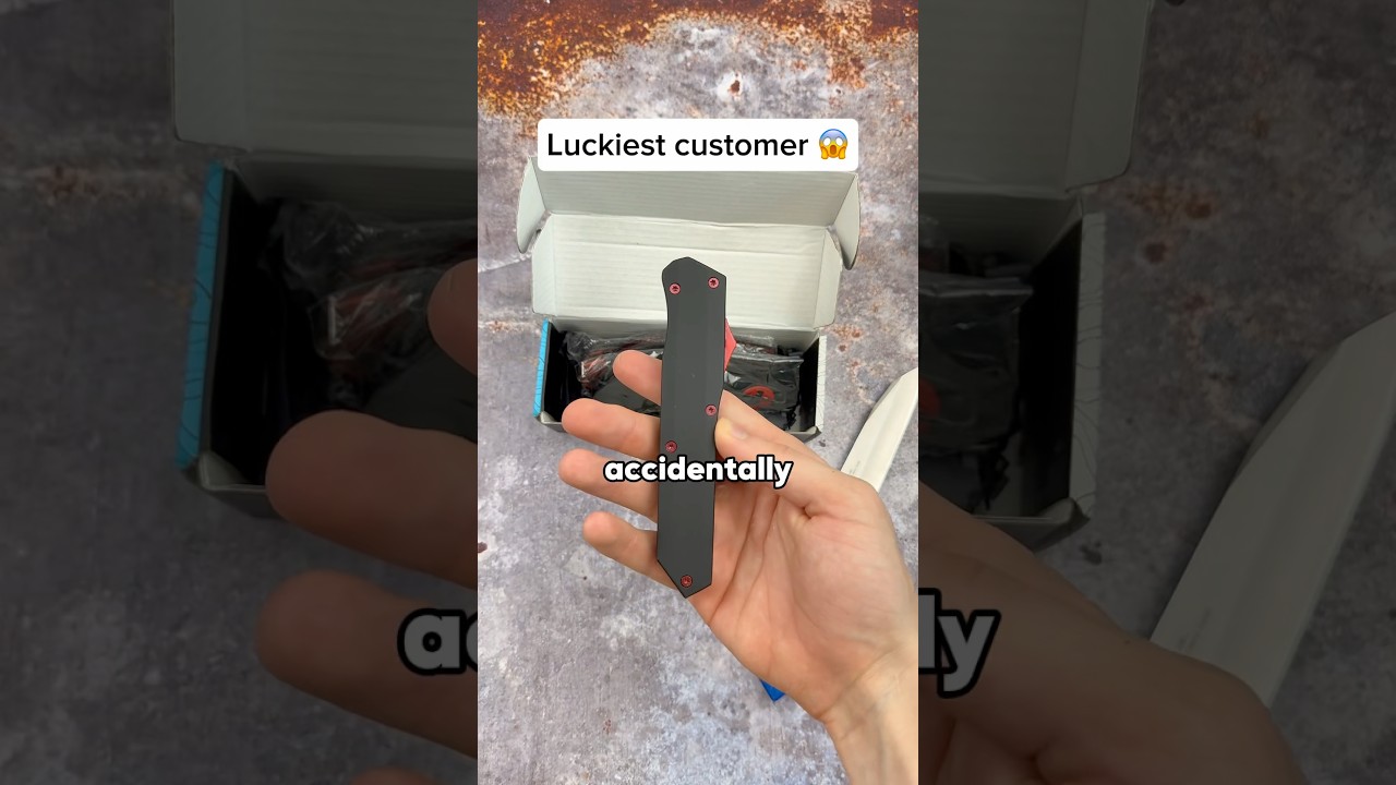 He ended up getting THESE… #knives #mysterybox #unboxing #knife
