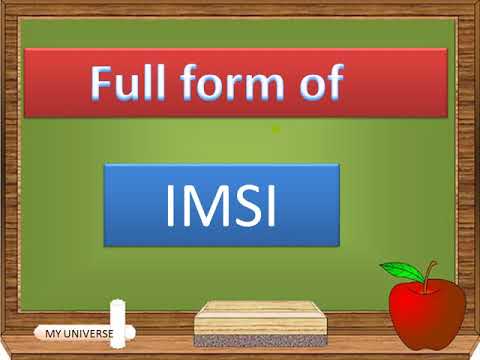 Full form of IMSI