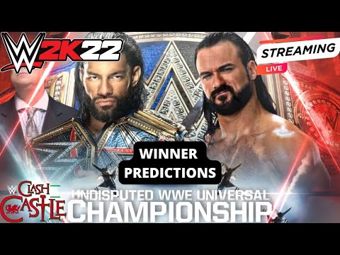 🔴WWE 2k22: Clash at the Castle Watch along Special Live Streaming #wwe2k22 #wwe #WWECastle