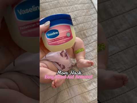 Mom Hack: Easy Bandaid Removal🩹 | #momhack #hack #motherhood #momlife #parenting #helpful #tips