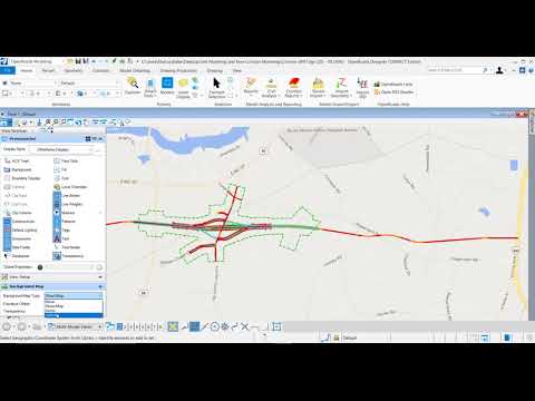 Bing Map Background Map OpenRoads Designer Update 2