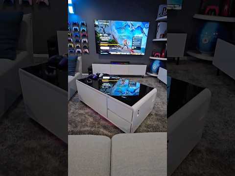 Is this the ultimate GAME ROOM coffee table? 🍻😍 #gamer #gamingsetup #PS5 /AD