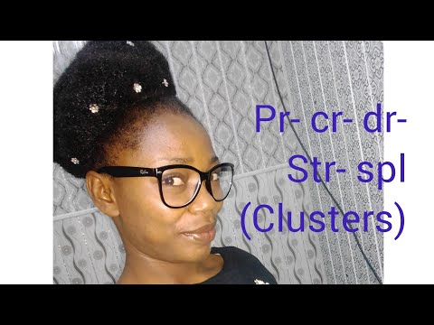 Important facts on Consonant Clusters - Word Initial Position.