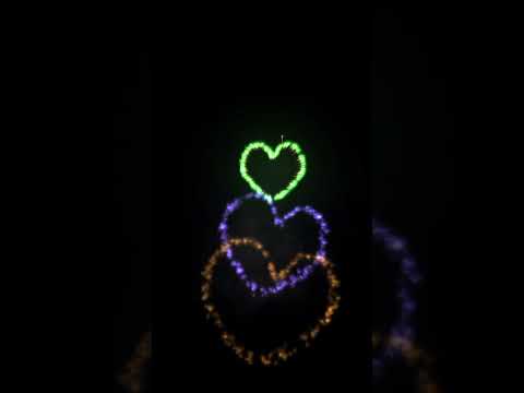 Crazy Fireworks Show Heart