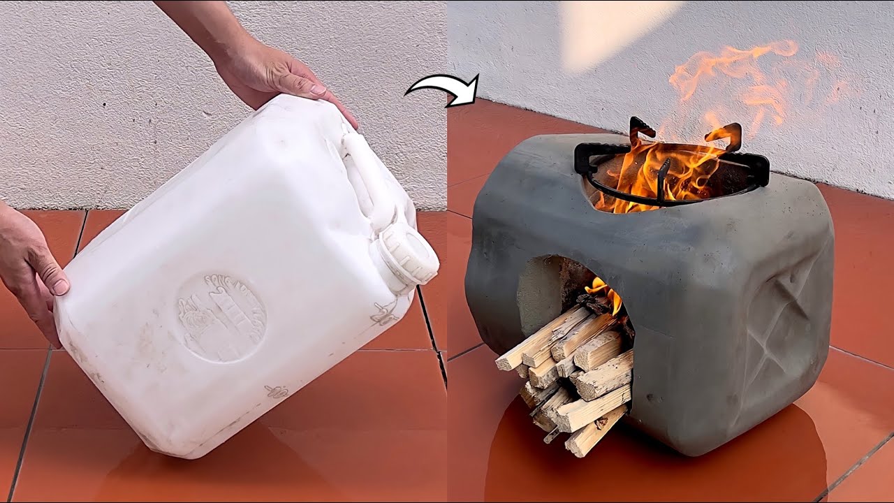 Amazing wood stove ideas - How to build a smokeless wood stove that saves firewood