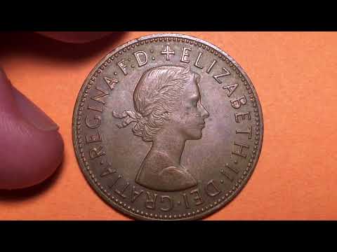 1967 Penny Great Britain - What Is It Worth? Last Large Penny UK - United Kingdom