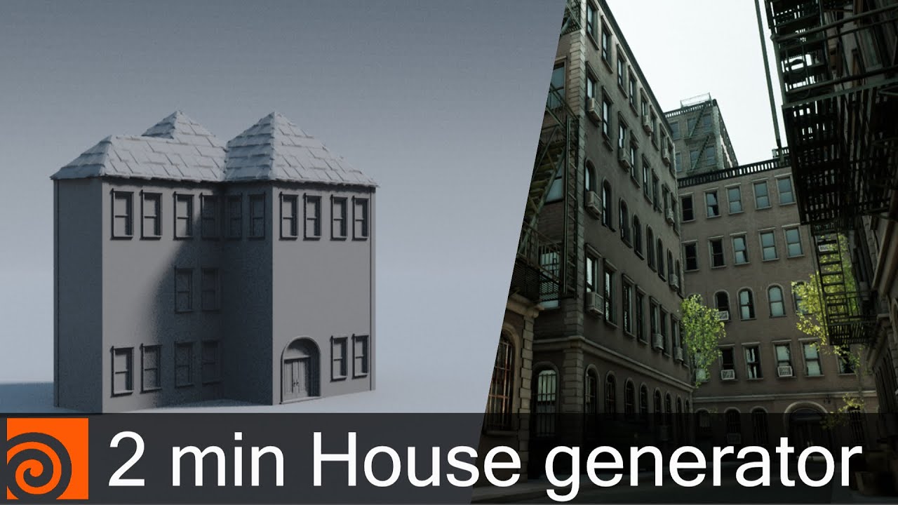 2 minute House Generator || Houdini Tutorial