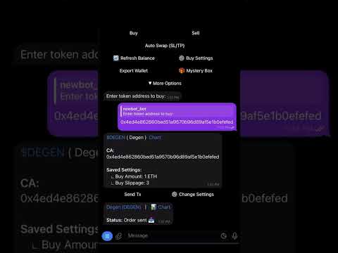 How to Buy Tokens using Basehound Bot