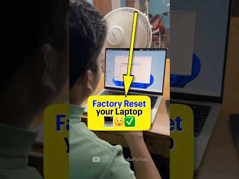 Windows Laptop को Fresh करने की निंजा Technique! 😱 [Factory Reset]