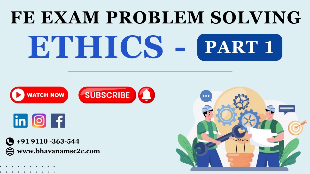 Civil FE Practice Problems Ethics Part 1 | FE Civil Review 2024