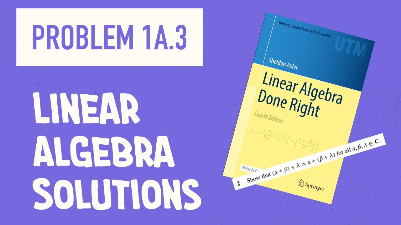 Can You Crack This Linear Algebra Problem? (Solution 1A.3)