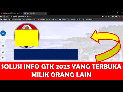 SOLUSI INFO GTK 2023 YANG TERBUKA MILIK ORANG LAIN