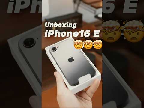 Immersive out of the box!iPhoneSE4 series was renamed 16E #iphone #iphone16e #iphonese4 #2025