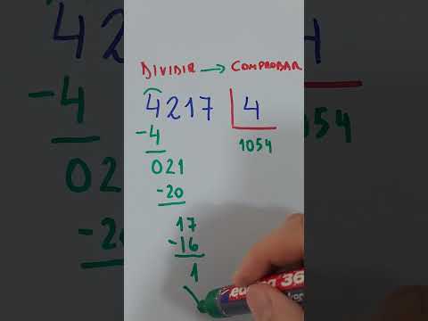 Dividimos 4217 entre 4. Dividimos por 4. Dividimos por una cifra