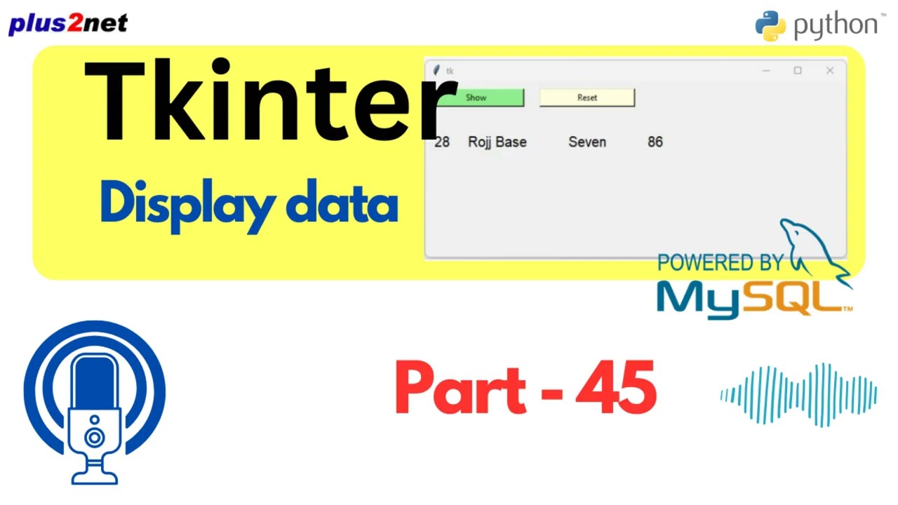 Display Random Database Records in Tkinter GUI | #Python #Tkinter #PythonGUI #SQLite #sql