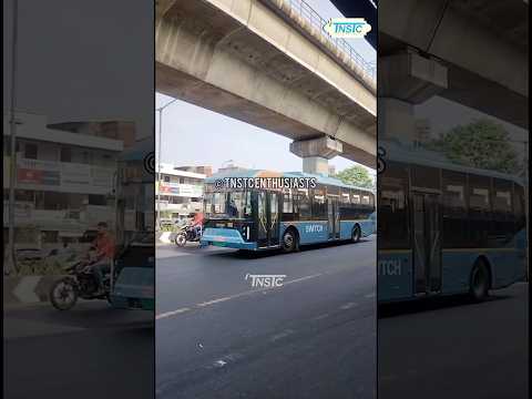 MTC, CHENNAI โค๏ธ12m Ultra Low Floor AC E-Bus Test Run has commenced! #electricbus #ebuses #switch #AL