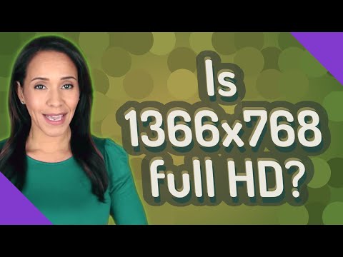 Is 1366x768 full HD?