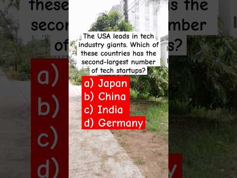 Which of these countries has the second-largest number of tech startups? #shorts #trending #facts