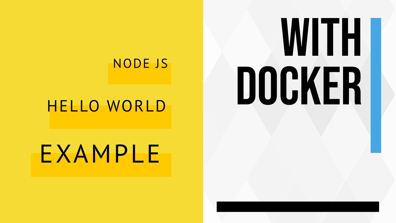 Nodejs hello world server on Docker