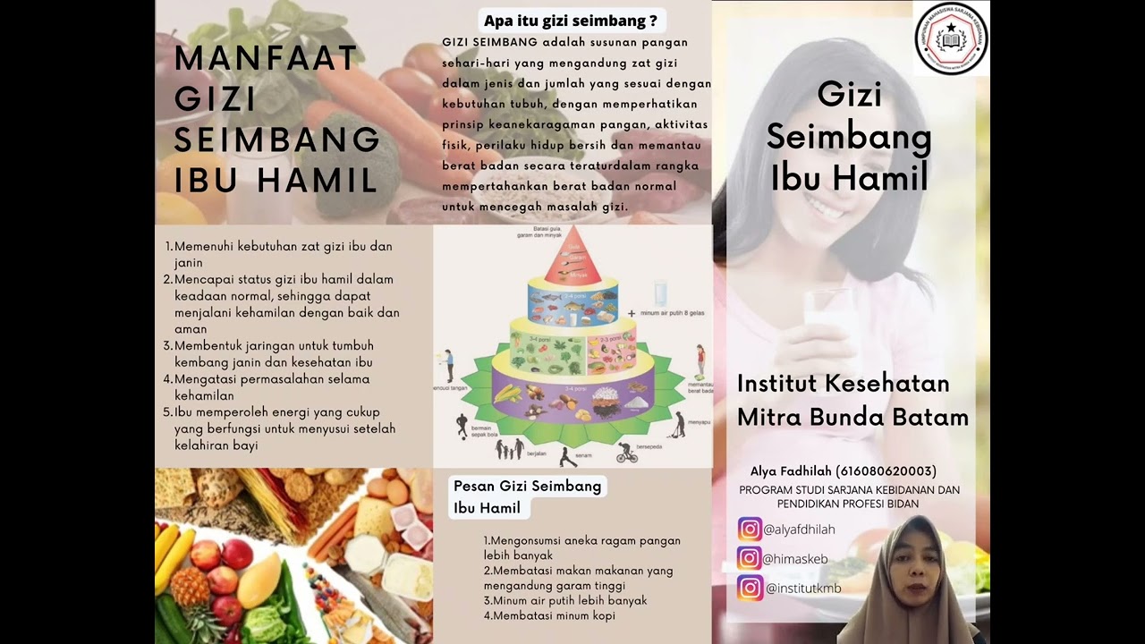 LEAFLET GIZI SEIMBANG IBU HAMIL