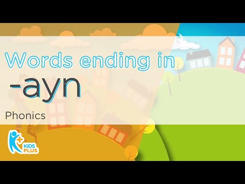 Phonics | Words ending in the sound -ayn | Grade 1 English | Rhyming Words
