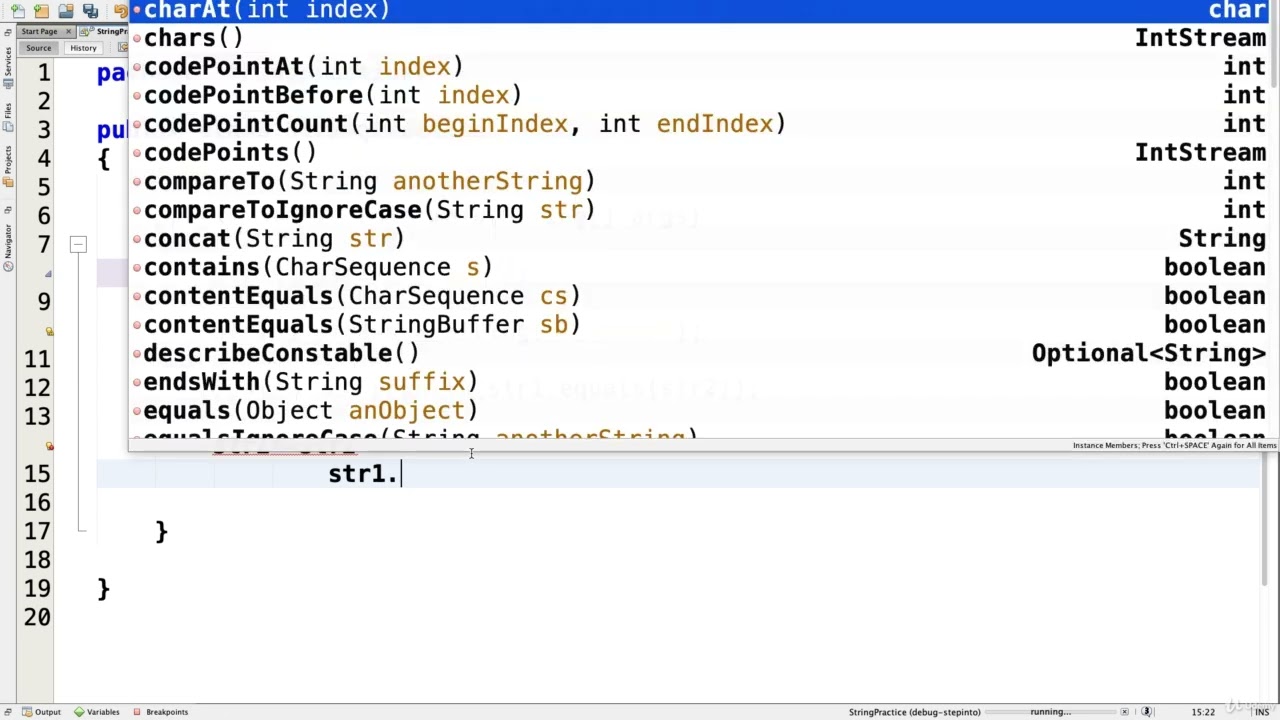 6.11 : Practising String Methods (Part 3) — [Abdul Bari] Java Course