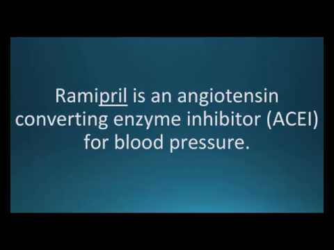 How to pronounce ramipril (Altace) (Memorizing Pharmacology Flashcard)