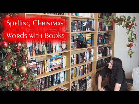 Spelling Christmas Words with Book Titles - Bookmas Day 17