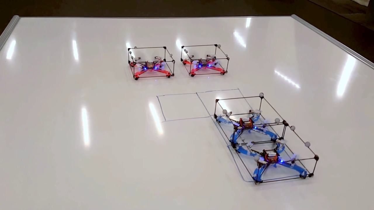 Assembling an L-shape with ground-modrotors