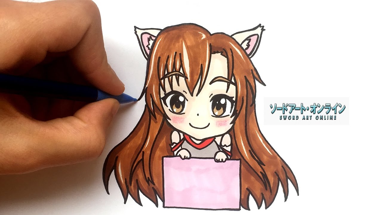 DRAW ASUNA YUKI CHIBI - SWORD ART ONLINE