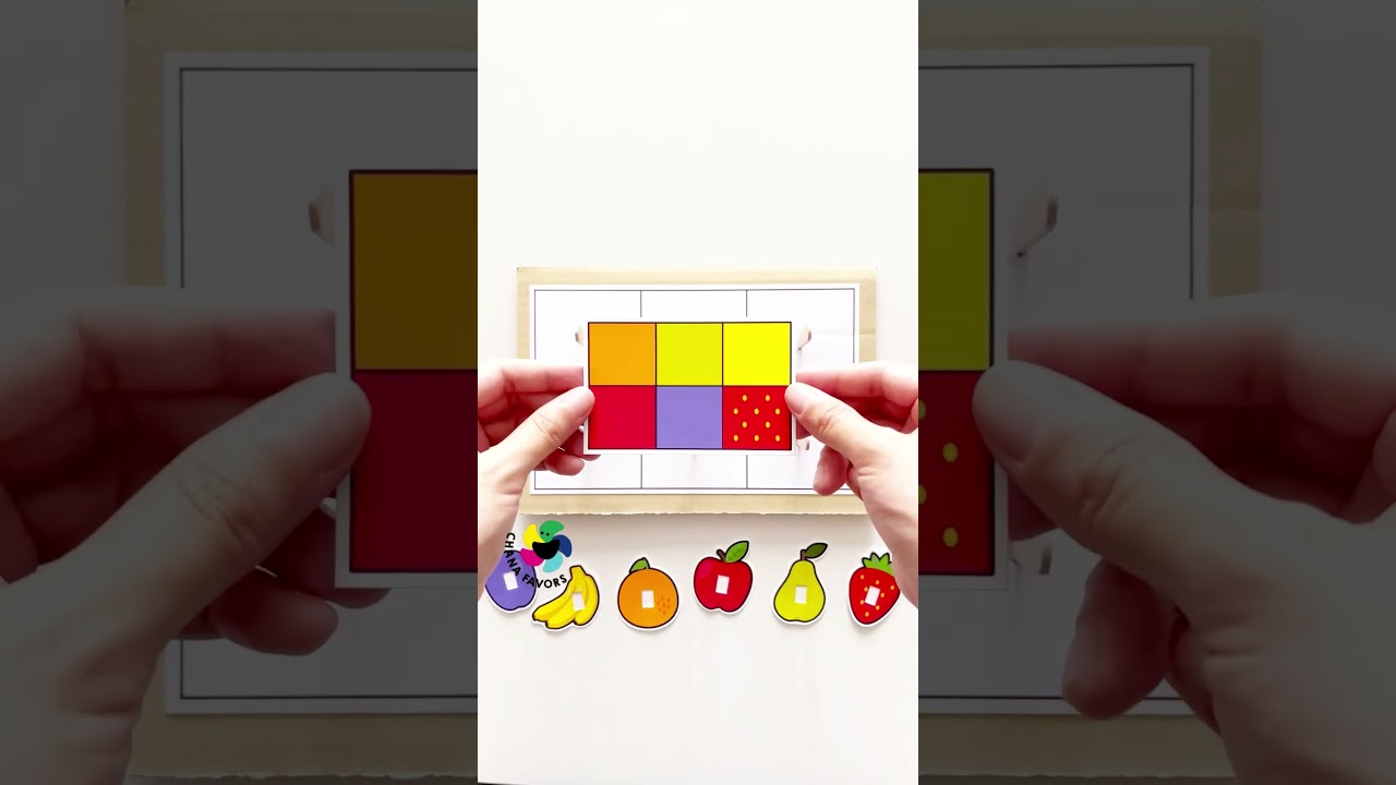 Fruit Color Matching Printable #chanafavors