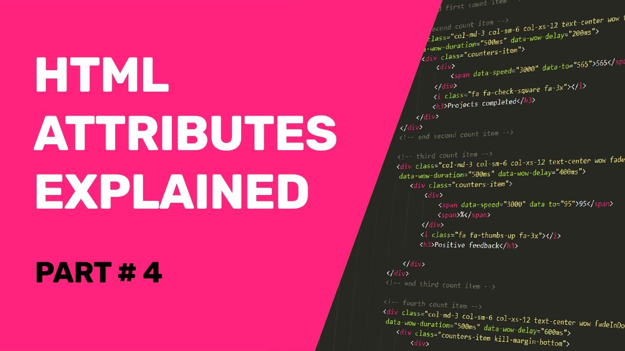 HTML Attributes | HTML Tutorial For Beginners   2020 | Part 4