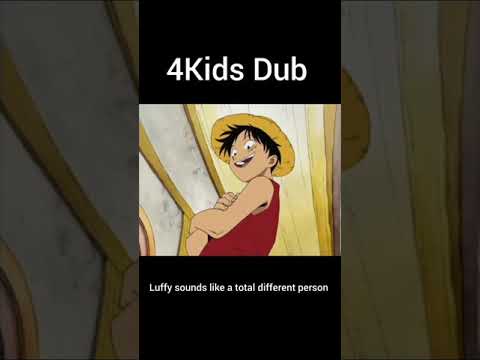 4Kids Dub - I'm Monkey D. Luffy #4kids #4kidstv #onepiece #anime #shorts