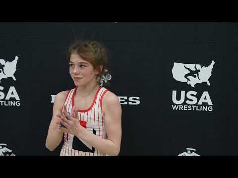 Jaelyn Anderson (NE) wins U15 36 kg division | 2025 USMC Women's National Championships