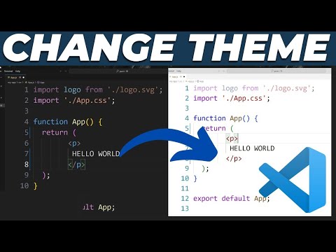 How to change theme in Visual Studio Code | Switch dark and light themes in VS Code
