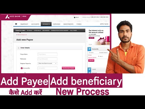 How to add Beneficiary for Fund Transfer in Axis bank netbanking 2021 | Axis Bank add payee process