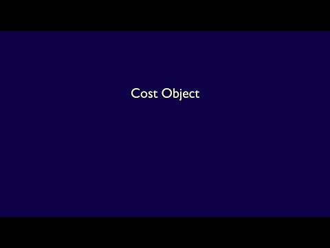 Chapter 2, Video 2, What is a cost object?