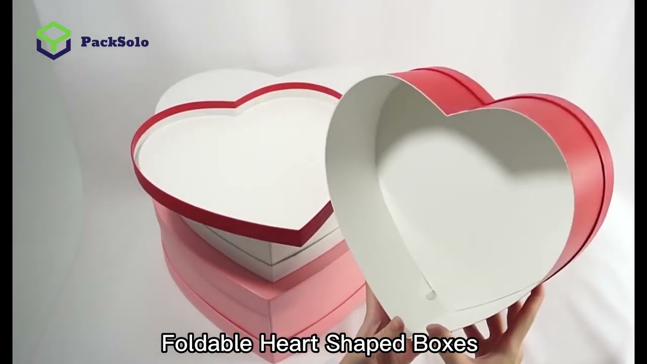 Foldable Heart Shaped Boxes - PackSolo Packaging