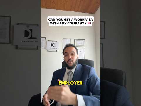 Can you get a work visa with any UK company? 🇬🇧#ukvisa #ukimmigration #ukworkvisa